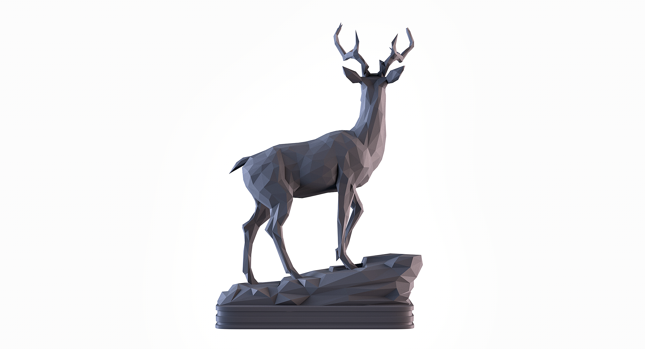 STL file Deer LowPoly 🦌・3D print design to download・Cults