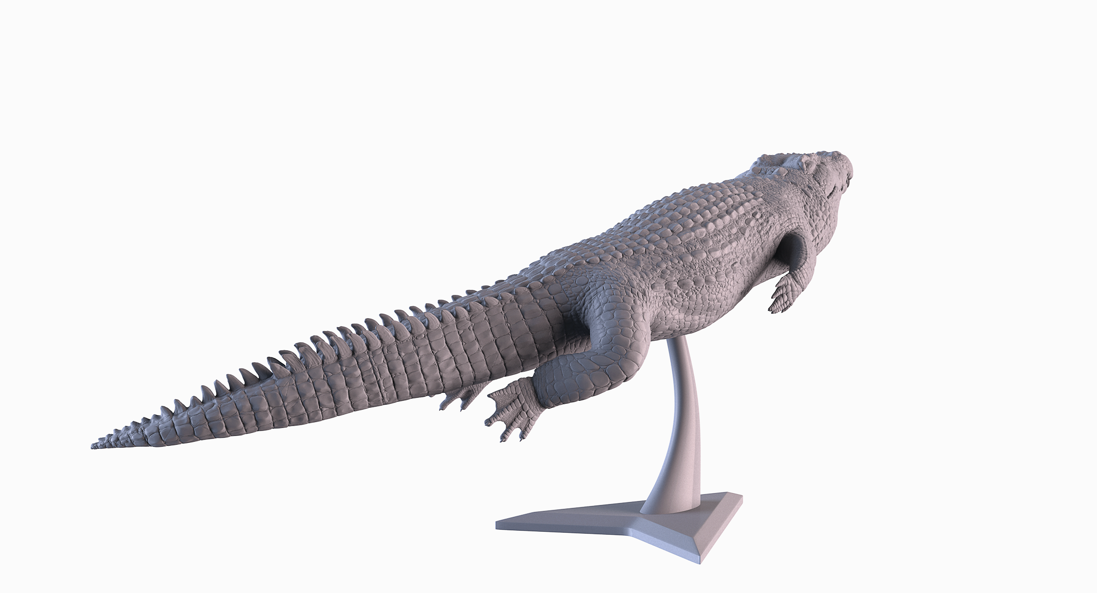 3D file Crocodile・3D print design to download・Cults