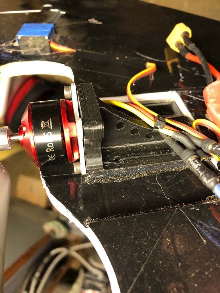 Download free STL file Flying Wing or RC Plane Brushless Motor Mount ...