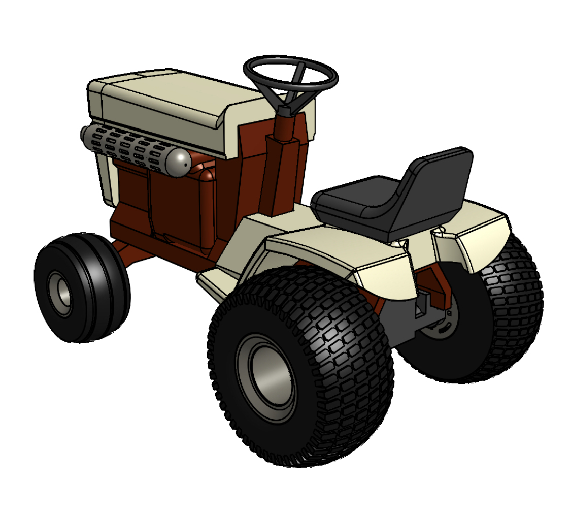 Free STL file GT3 1/25 Garden Tractor Model 🚜・3D printing design to ...