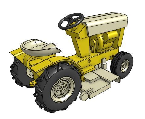 STL file 1/25 GT5 Mower Deck 🚜・3D print model to download・Cults