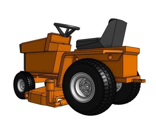 STL file GT7L 1/25 Garden Tractor Model・3D printing design to download ...