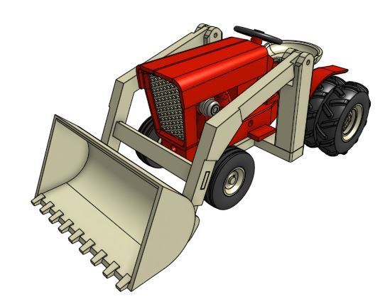 STL file 1/25 GT Model Mini Loader・Model to download and 3D print・Cults