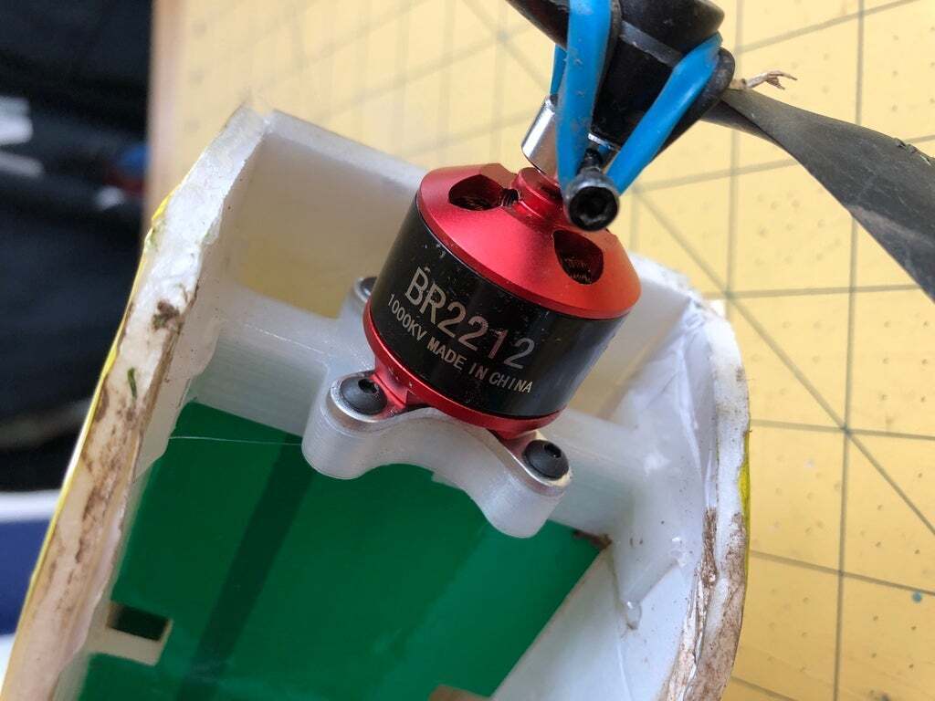 Free STL file Bodied Foam RC Plane Brushless Motor Mount 🛩️・3D print ...