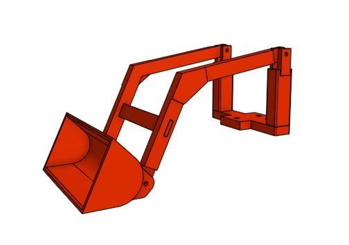 STL file 1/25 GT4 Loader Attachment・3D printable model to download・Cults