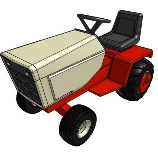 Download free STL file GT2 1/25 Garden Tractor Model ・ Cults
