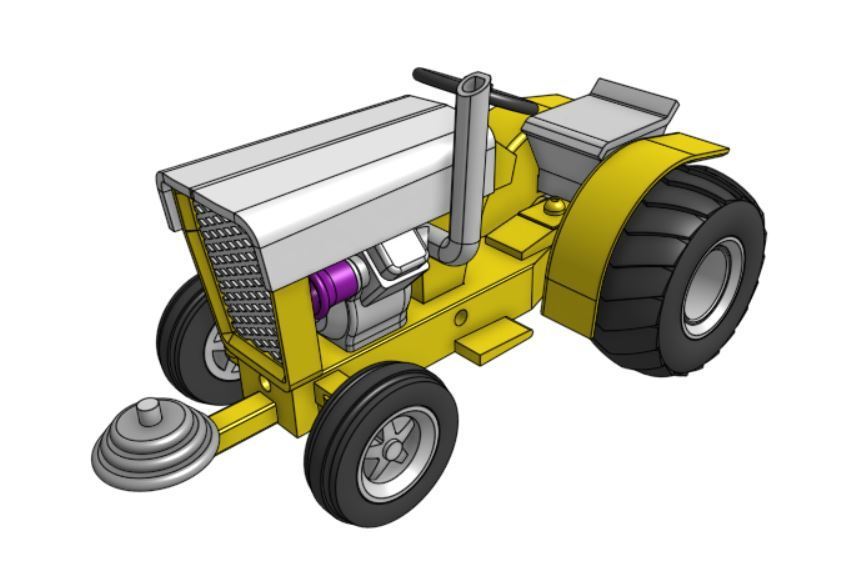 STL file GT5P 1/25 Garden Tractor Puller Model 🚜・3D print model to ...