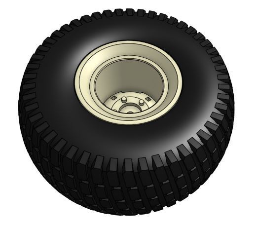 Free STL file 26 and 18 1/25 Garden Tractor Model Tires and Wheels・3D ...