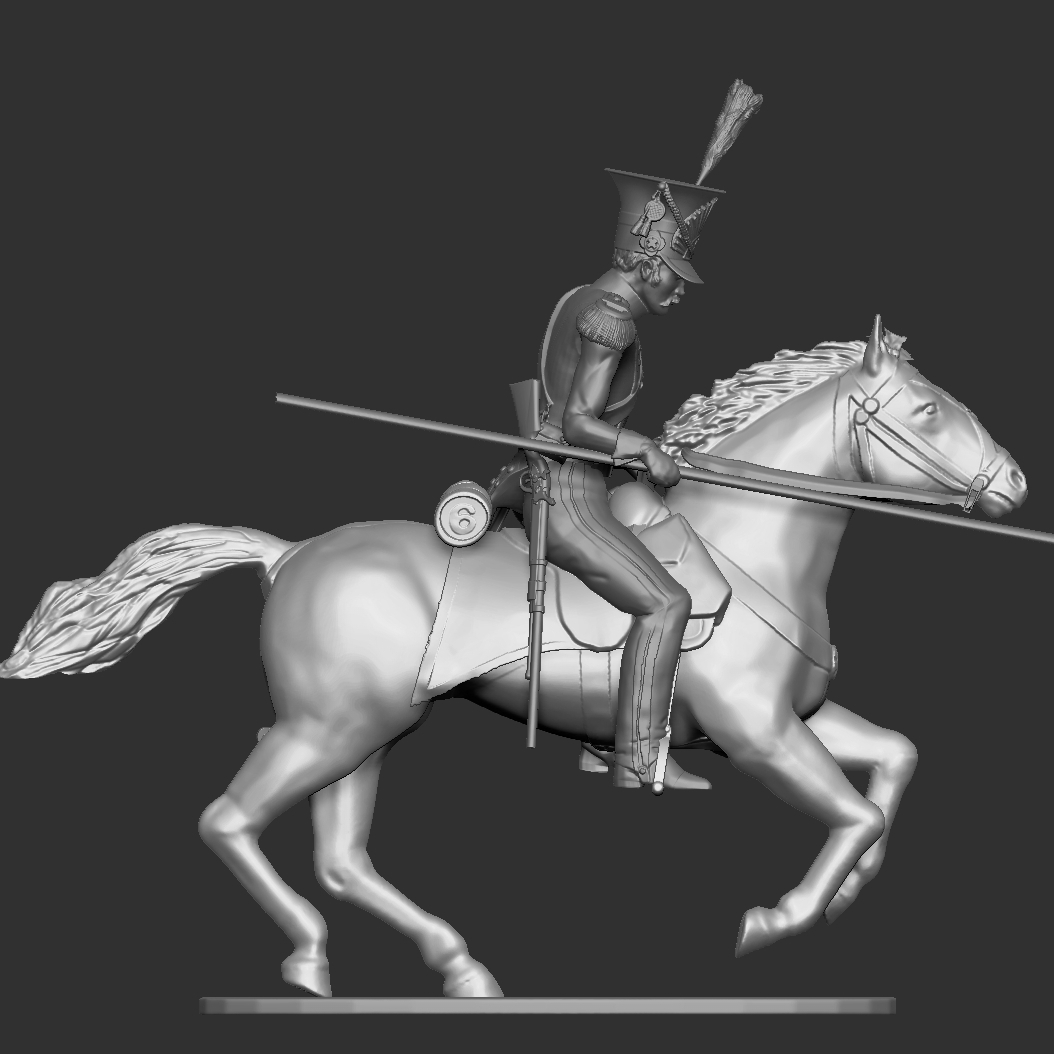 3D file Napoleon Charge Lancier - Lancer Charging・Design to download ...