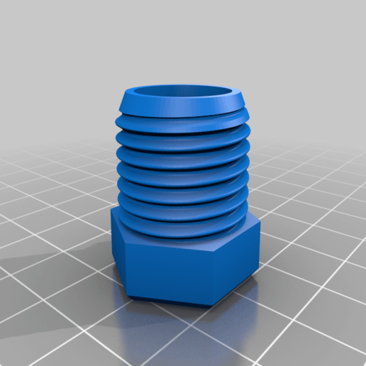 Download free STL file 1/2" NPT Cap & Plug • 3D printing template ・ Cults