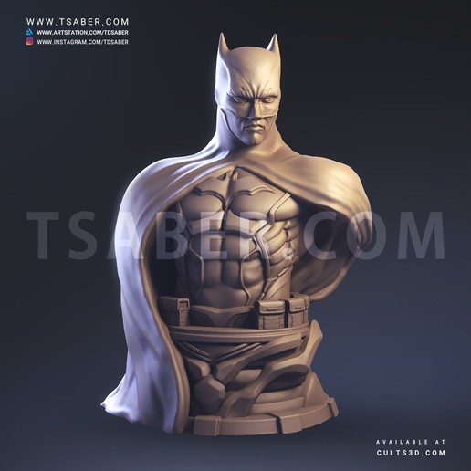Download STL file Batman Bust - DC Collectibles • Template to 3D print ...