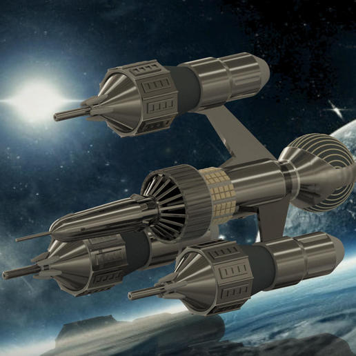 Download STL file Liberator blake's 7 model kit • 3D printing object ...