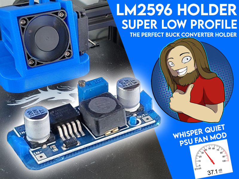 Free 3D file Low Profile LM2596 Holder 🔧・3D print design to download・Cults