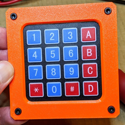 Download free 3D printer designs Cover for 4x4 membrane keypad ・ Cults