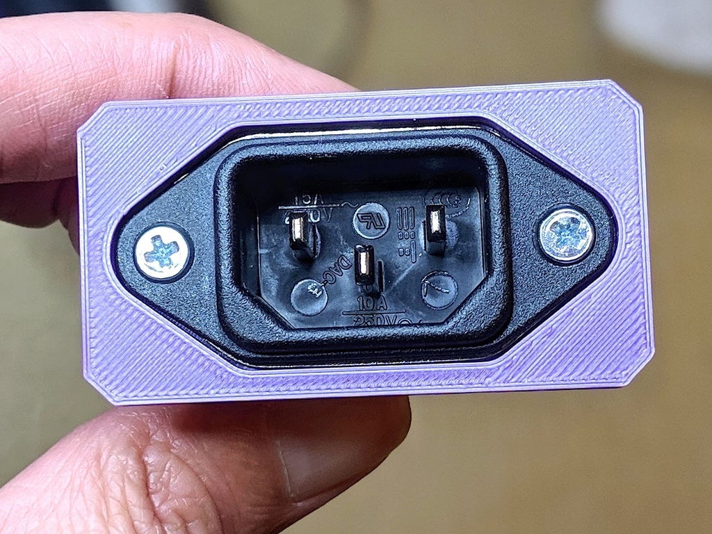 Free 3D file Cover for C14 noise filter 🔌・3D print design to download・Cults