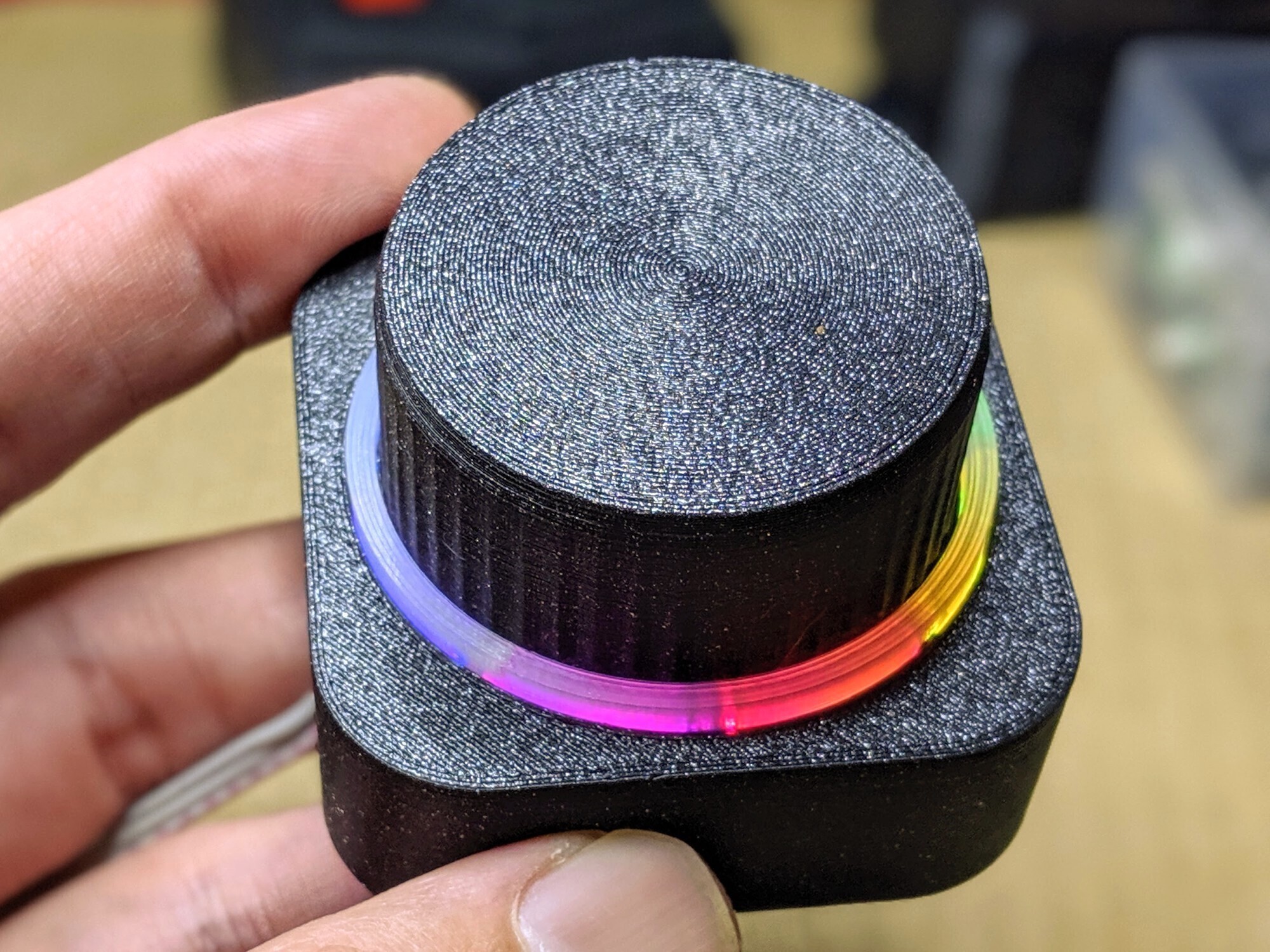 Free STL file Knob with color LED ring 🎨・3D printable model to download ...