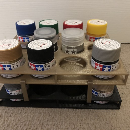 Download free STL file Tamiya Colour Stacking paint tray • 3D printing ...
