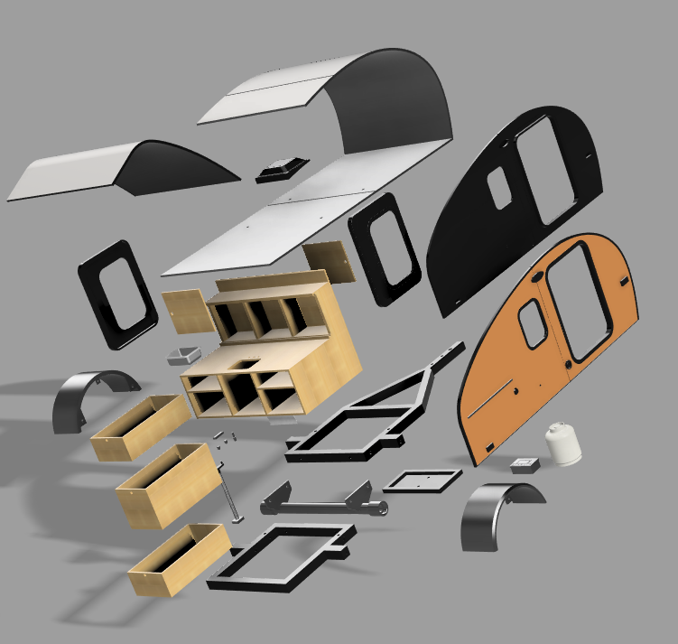 3D file teardrop camper・3D printing idea to download・Cults