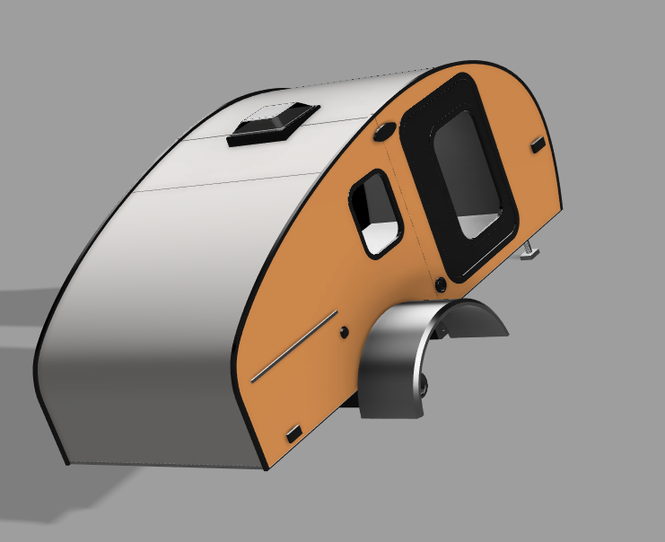 3D file teardrop camper・3D printing idea to download・Cults