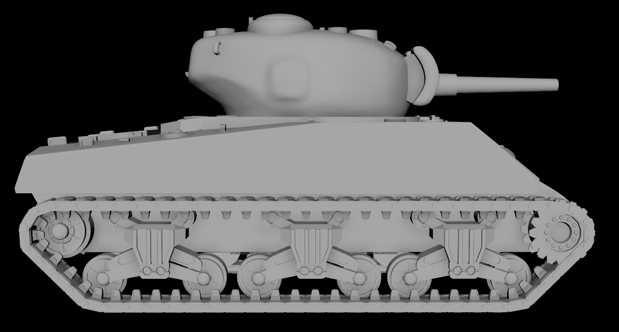 STL file Sherman M4 Main Battle Tank 28mm WW2・3D printing design to ...