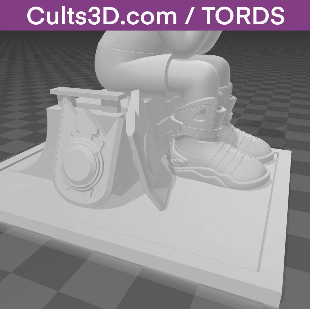 3D file Kaws sad - back to the future diorama. 🔙・3D print design to ...