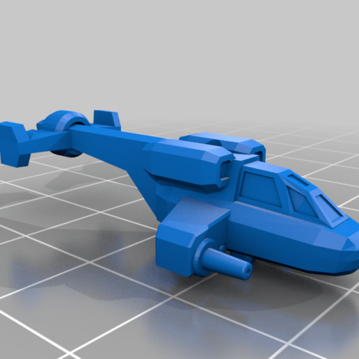 Download free STL file Spartan VTOL generic Sci Fi Helicopter • 3D ...