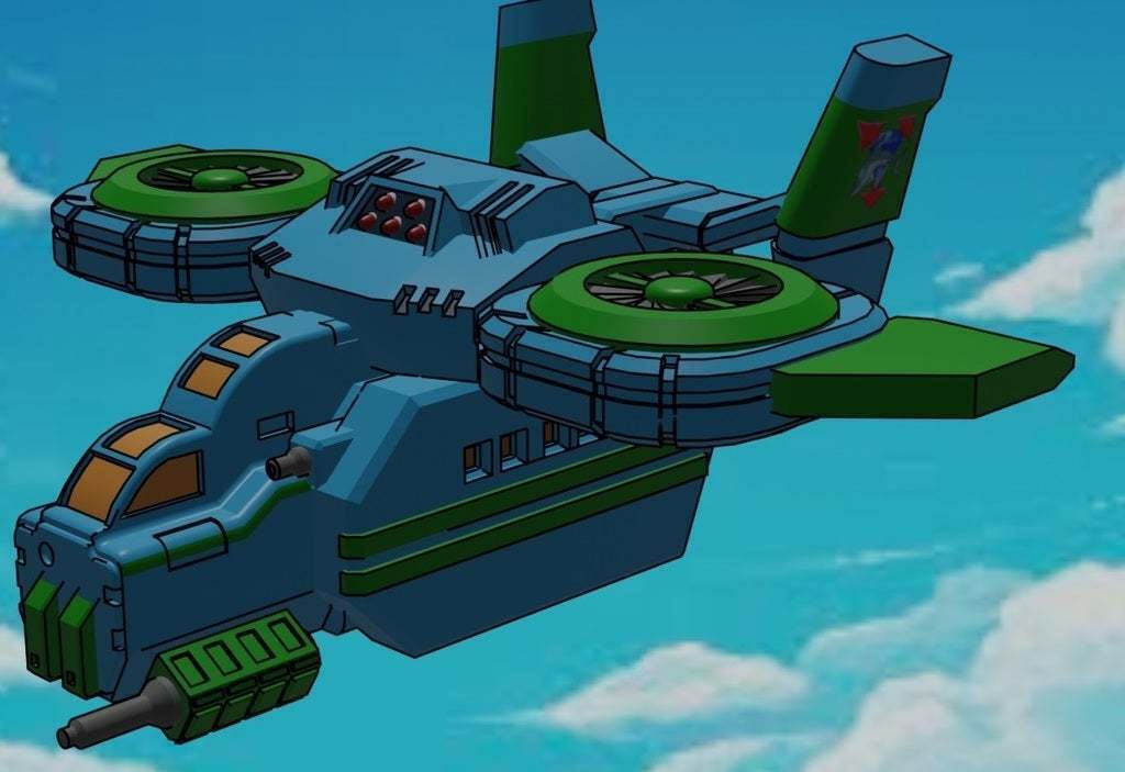 Free STL file VTOL transport 2 🎲・3D printing template to download・Cults