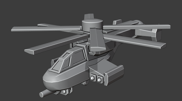 Free STL file Spartan VTOL generic Sci Fi Helicopter・3D printer design ...