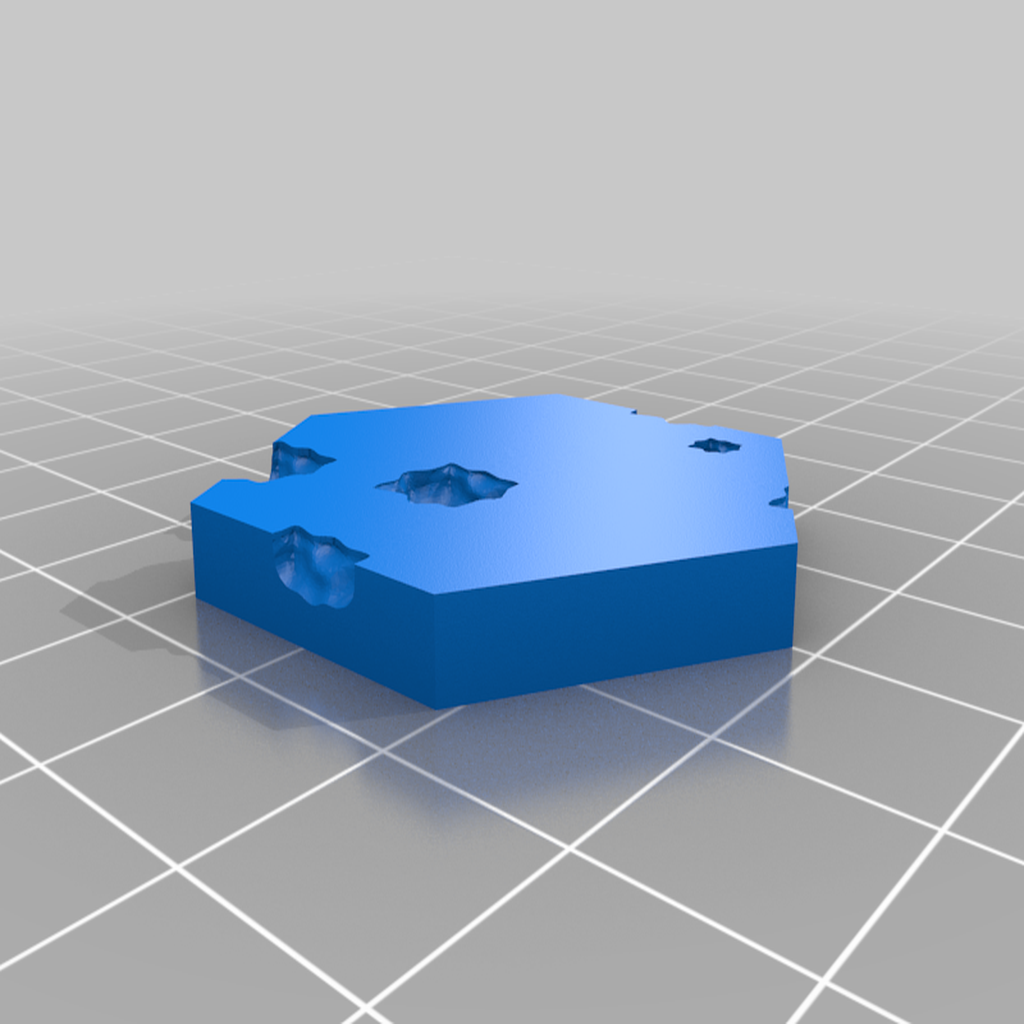 Бесплатный STL файл Battle Scarred hex base・Шаблон для 3D-печати для ...