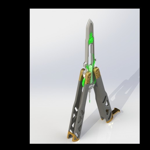 Download 3D printer model APEX LEGENDS - OCTANE - Butterfly knife ・ Cults