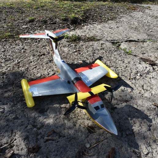 Download STL file 3D printed RC Ekranoplan • 3D printing object ・ Cults