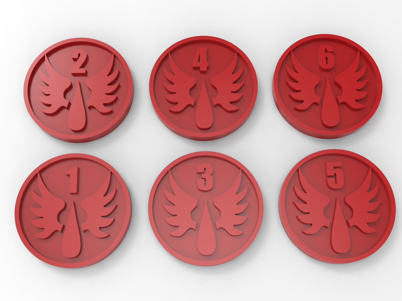 Free STL file Blood Angels Objective Markers 🩸・3D print design to ...