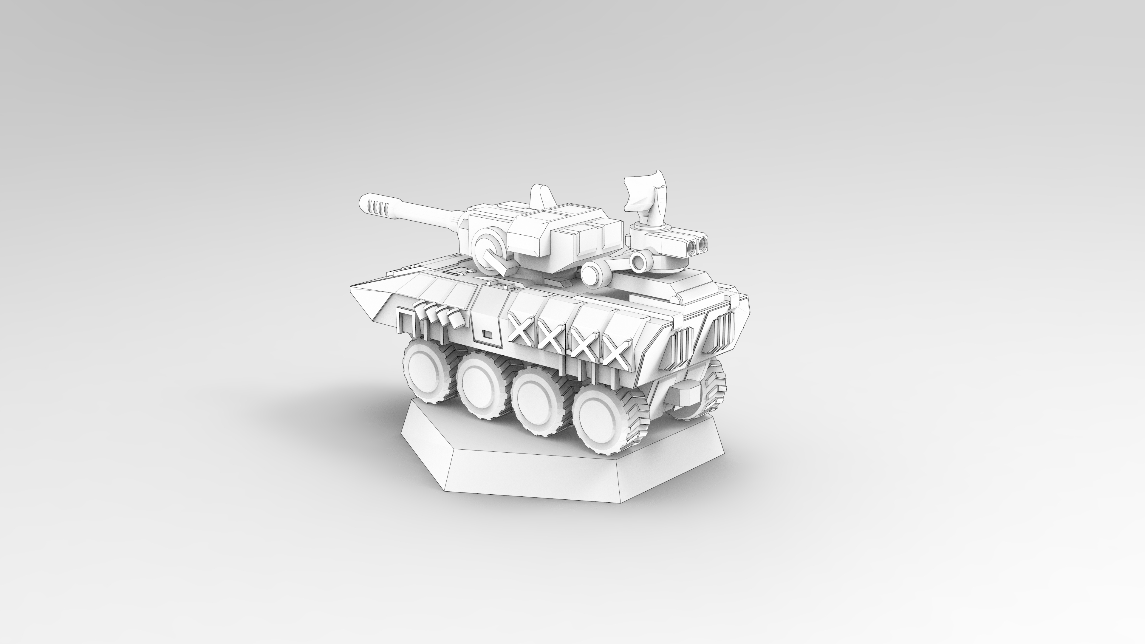 Fichier STL gratuit 6mm Sci Fi Tank Mjölnir Artillerie PRESUPPORTED 🪖 ...
