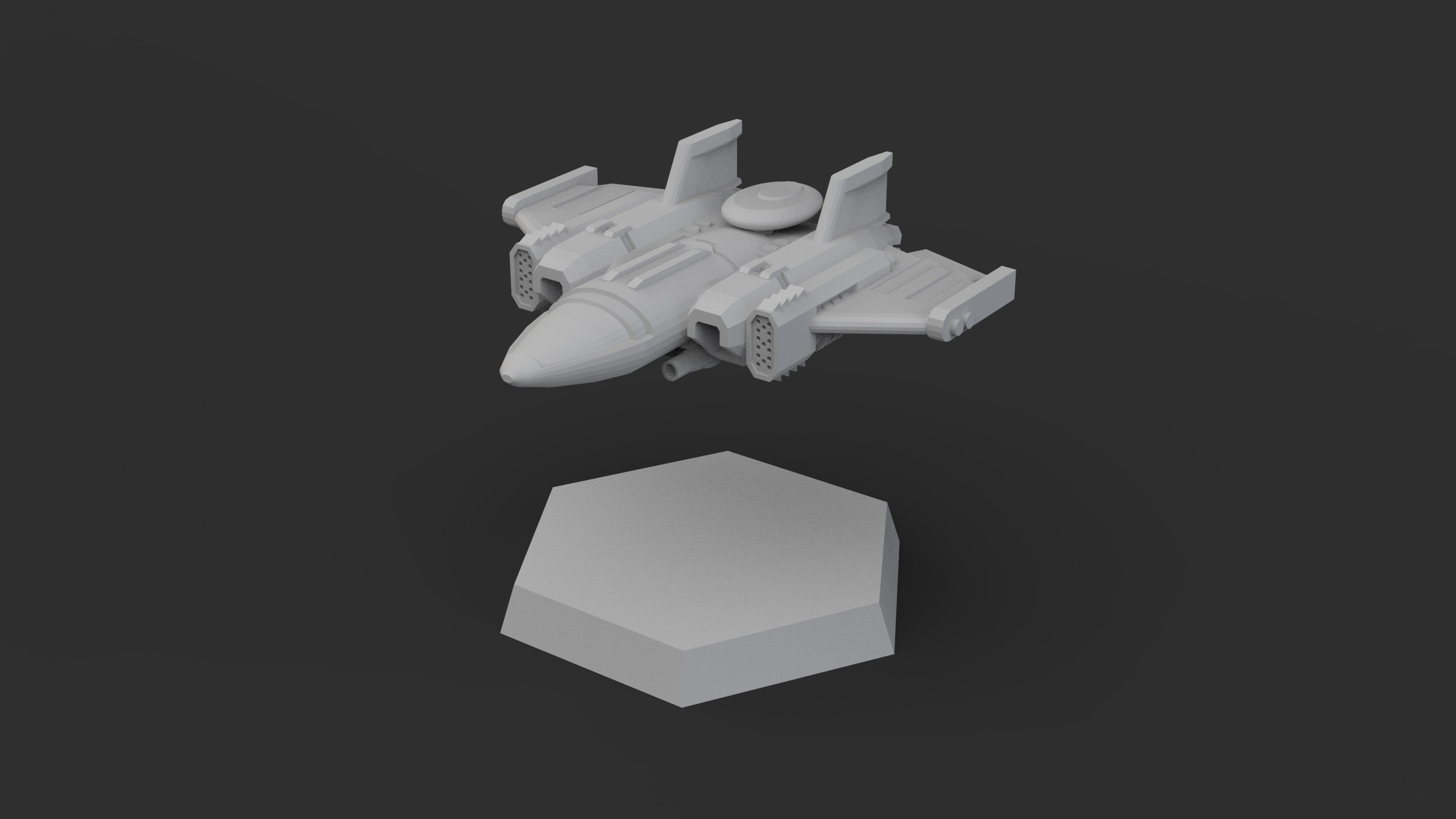 Free STL file Scoundrel Sci-Fi 6mm Fighter 🎲・3D printer model to ...