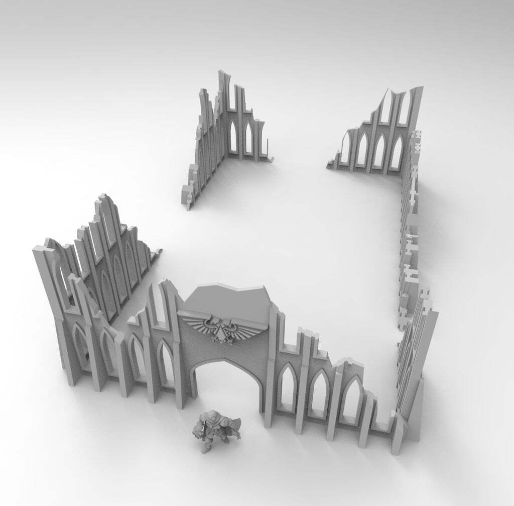 Free STL file Large Imperium Warhammer Ruins 28mm・3D printing template ...