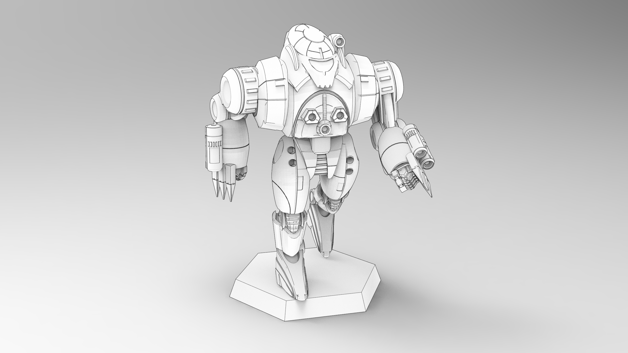 Free STL file Despoiler Assault Mech - Presupported 🎲・Model to download ...