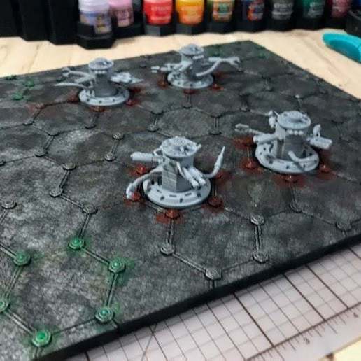 Download free STL file Combat Arena Game Board Tiles • 3D printing ...