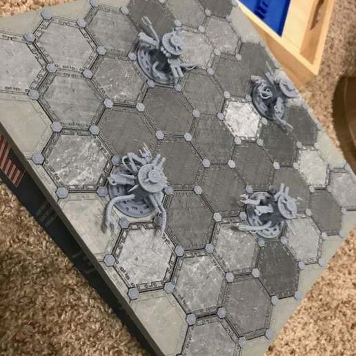 Download free STL file Combat Arena Game Board Tiles • 3D printing ...