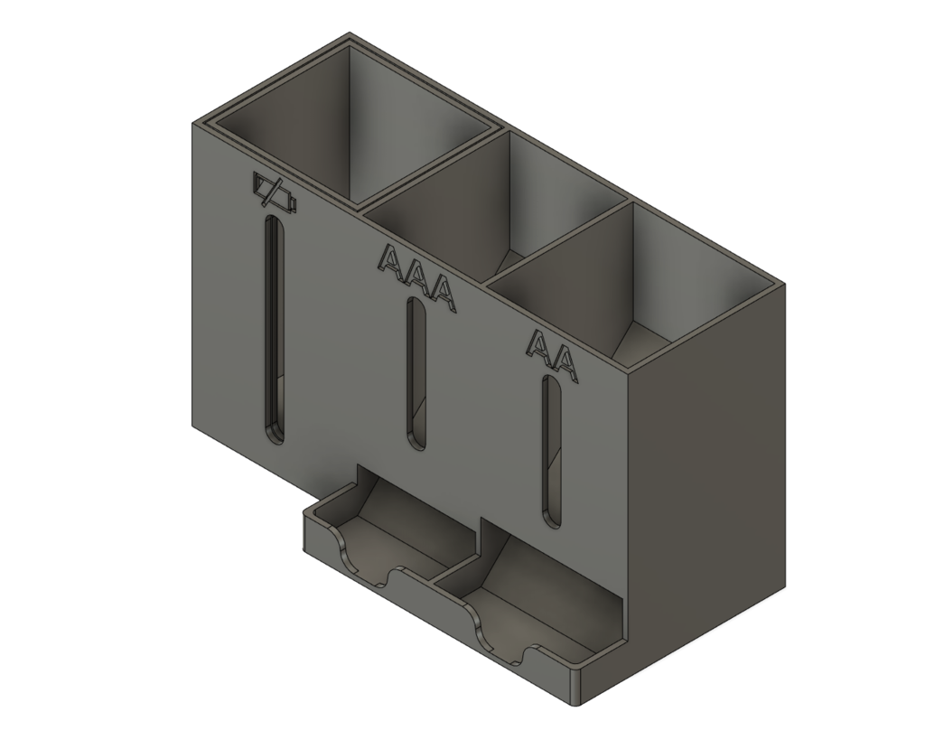 Free STL file Battery Dispenser Hoder with Low Battery Box・3D print ...