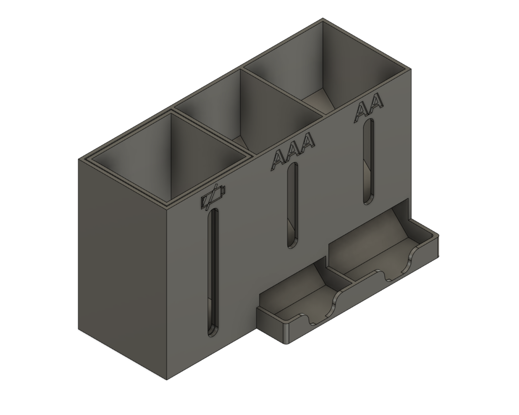 Free STL file Battery Dispenser Hoder with Low Battery Box・3D print ...