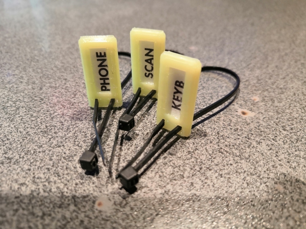 Free 3D file cable tag・3D printer model to download・Cults