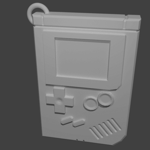 Descargar archivo OBJ gratis Gameboy key chain • Modelo para la ...