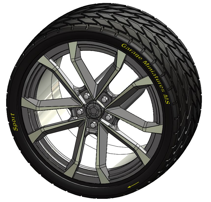 STL file Wheel_199_BGW・3D printing design to download・Cults