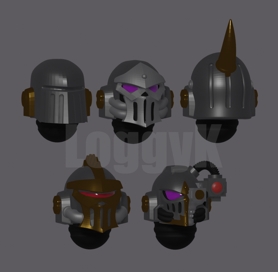 STL file IV Siege Smith Helmets x5 🎲・Model to download and 3D print・Cults