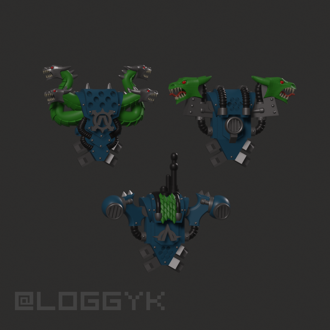 STL file XX Hydra Legion Backpacks x3 🎒・3D printing template to ...