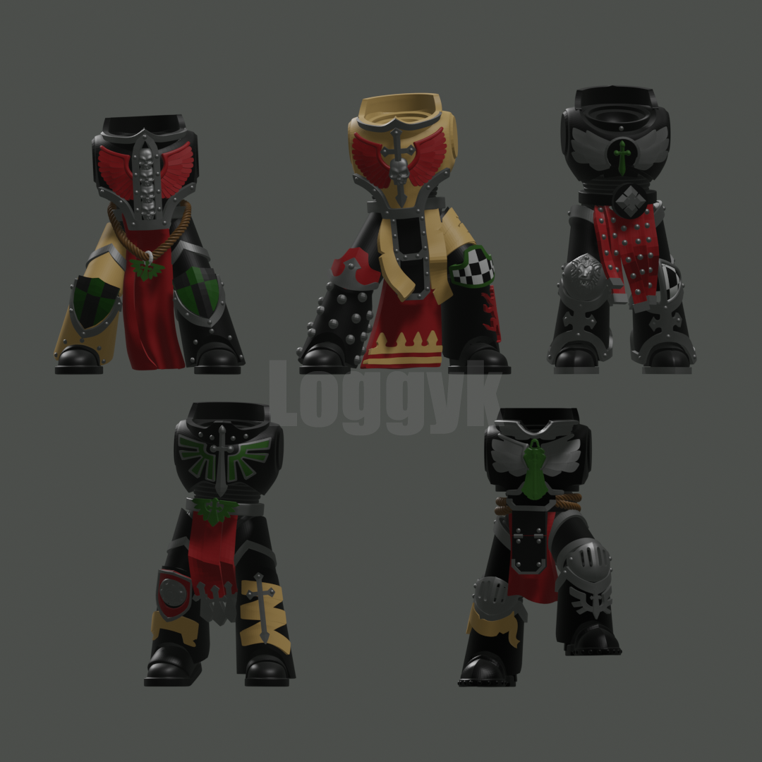 Archivo STL I Gloomy Angels Cuerpos x5 [NuScale]・Plan para descargar y ...