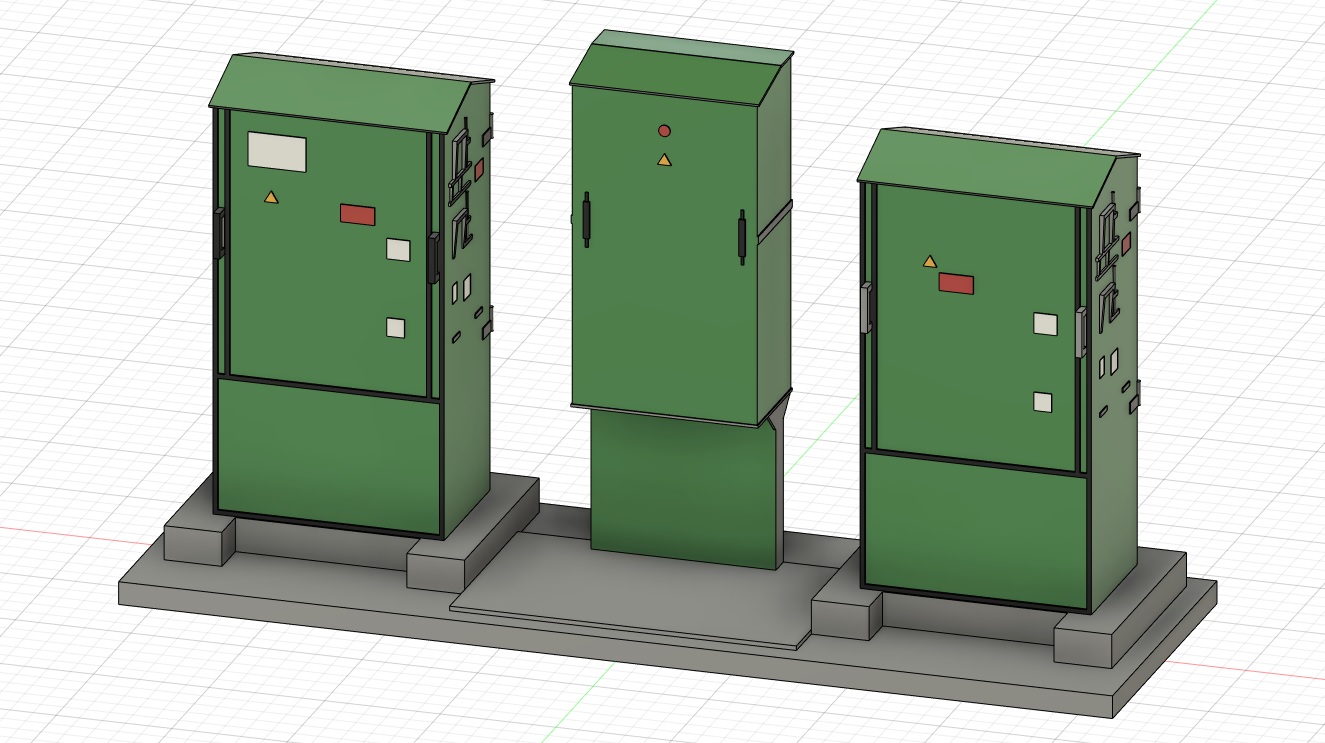 Archivo STL Armarios eléctricos HO 👽・Diseño imprimible en 3D para ...