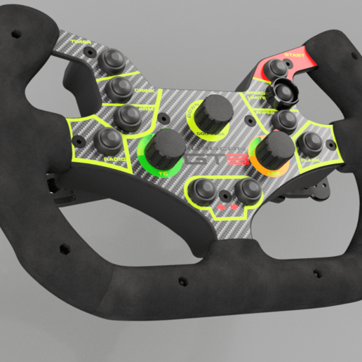 Download STL file Huracan GT3 Steering Wheel [DIY] • 3D print model ・ Cults