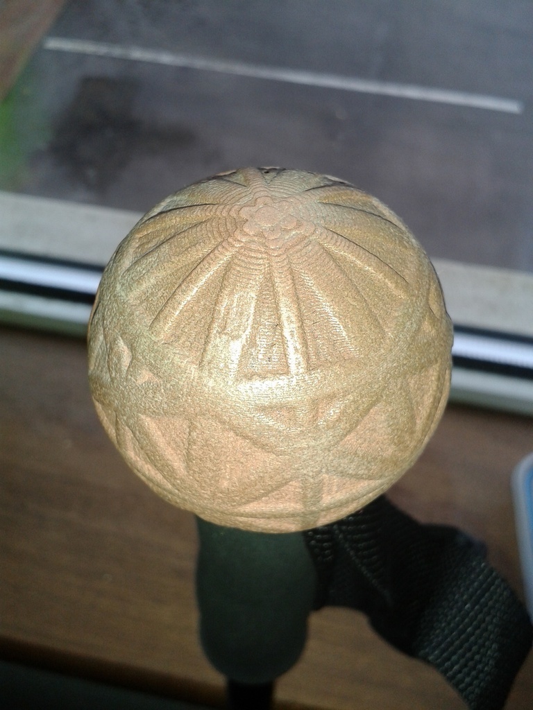 Free 3D file Hiking Pole handle - spherical Kikuchi map・3D printing ...