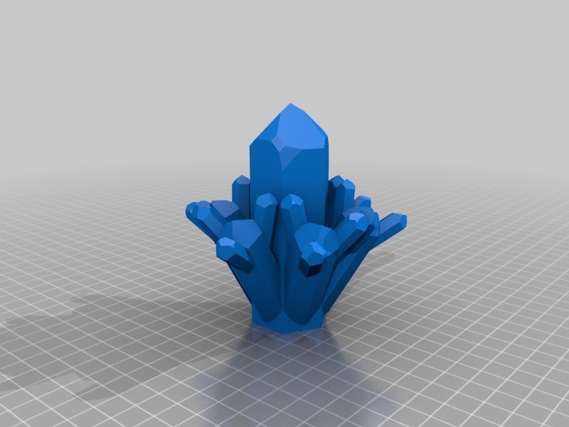 Free 3D file Quartz crystal clump・Template to download and 3D print・Cults